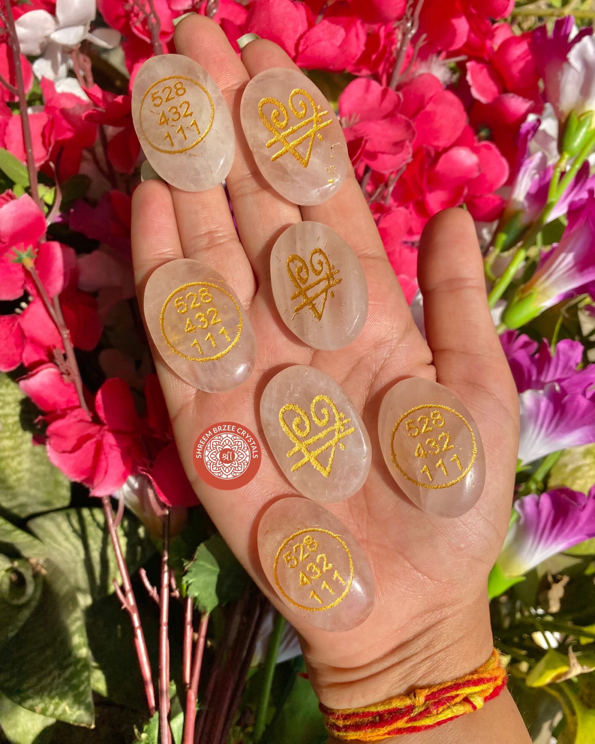 Rose Quartz Zibu Coin - Shreem Brzee Crystals